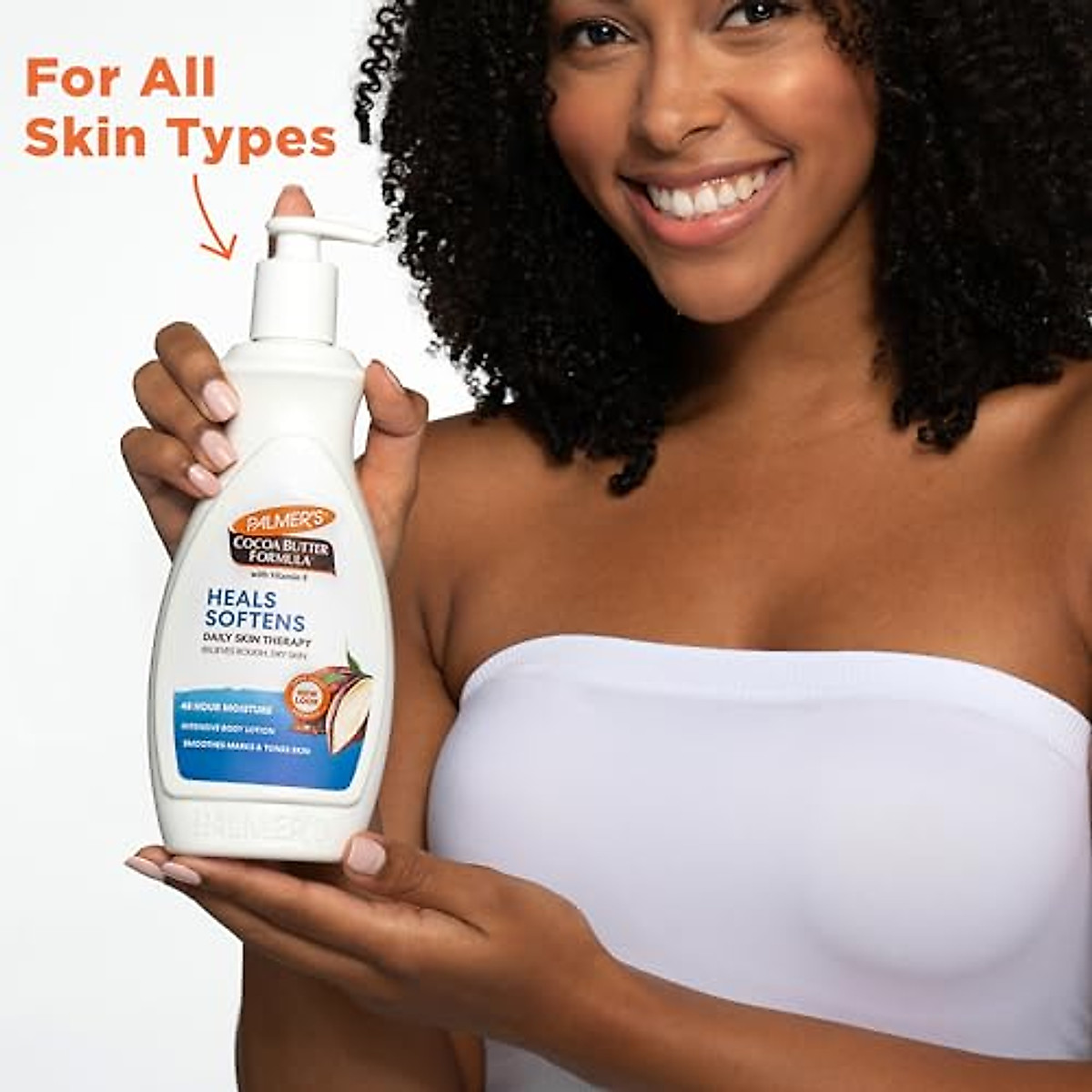 Palmer's Cocoa Butter Formula Daily Skin Therapy Cocoa Butter Body Lotion for Dry Skin, Hand & Body Moisturizer, Pump Bottle, 13.5 Oz (Pack of 1)