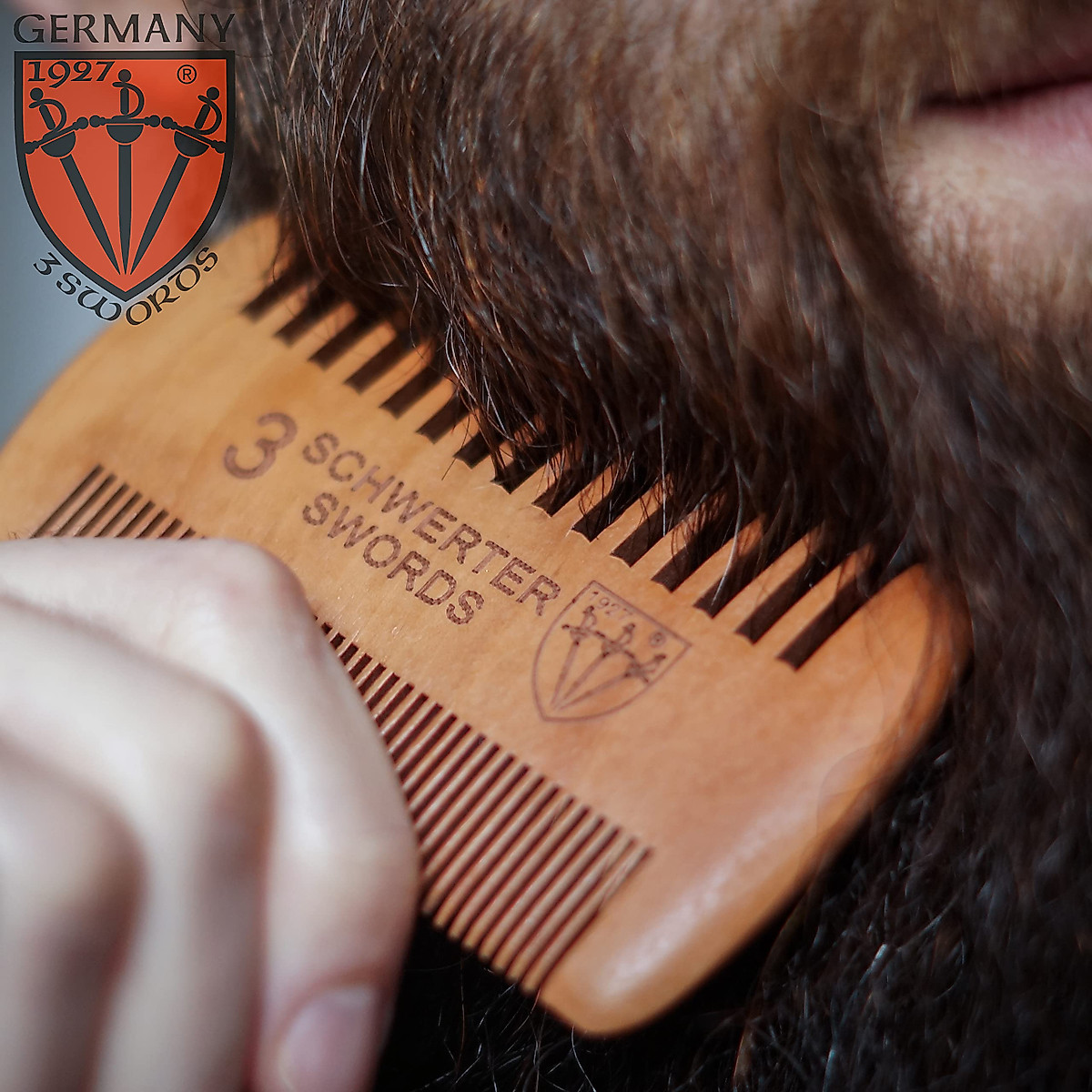 3 Swords Germany – beard mustache care comb (VGW)