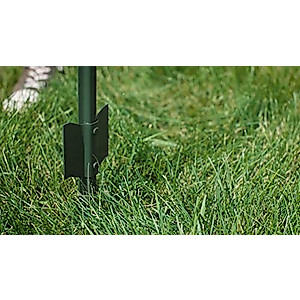 VASGOR 3 Feet Sturdy Duty Metal Fence Post – Garden U Post for Fencing - 10 Pack