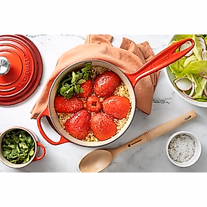 Le Creuset Enameled Cast Iron Signature Saucepan, 1.75 qt., Cerise