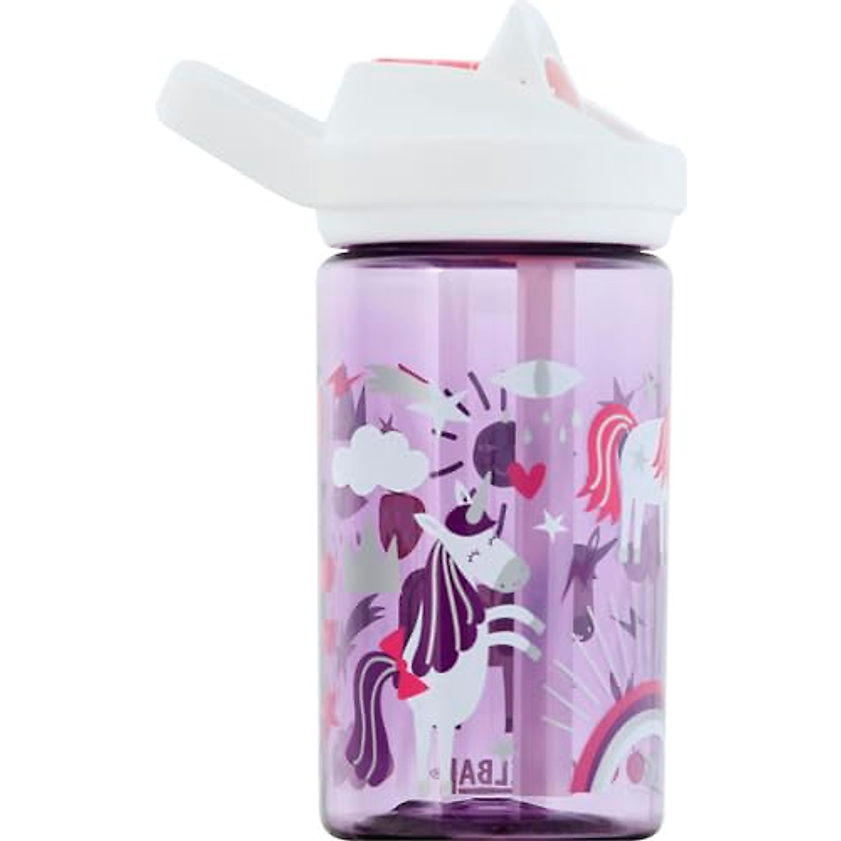 CamelBak Eddy+ Kids BPA-Free Water Bottle with Straw, 14oz Unicorn party
