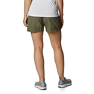 Columbia Women's Sandy River Cargo Short, Breathable, UPF 30 Sun Protection, Stone Green, Medium