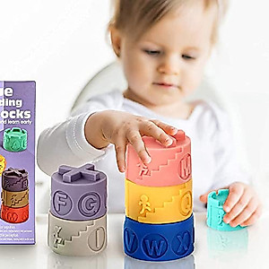 Montessori Toys for Babies | 3 in 1 Glow in Soft Baby Toys Bundle | Baby Toys | Sensory Toys for Toddlers | Teething Toys for Babies | Toddler Travel Toys | Plane Car Activities | Learning Toys