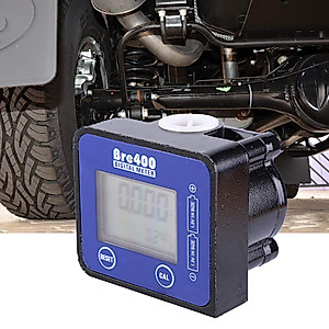 Water Sensor Meter, 1/2" Meter Oil Meter Counter Gauge LCD Display 1% High Accuracy for Gasoline Blue