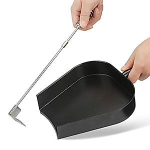 Ash Pan Big Green Egg, Unidanho Stainless Steel Ash Tool Kit Ash Tool Poker Rake Set for Large Big Green Egg, Kamado Joe, Charcoal Smoker Wood Burning Stove