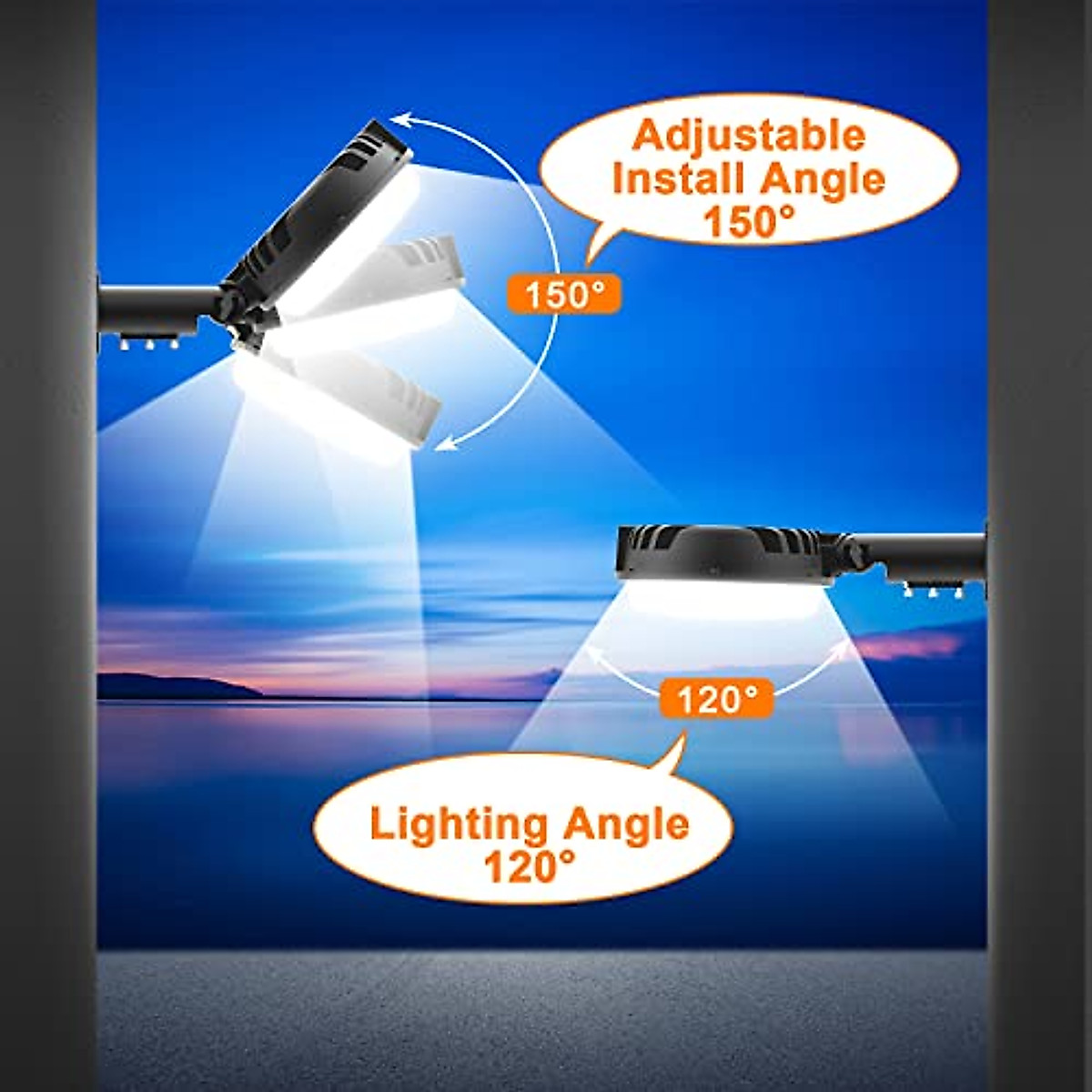 150W LED Barn Lights Exterior Dusk to Dawn Outdoor Lighting LED Yard Lights with Photocell 6500K Super Bright Barn Light for Area Street Warehouse Farmhouse 2 Pack