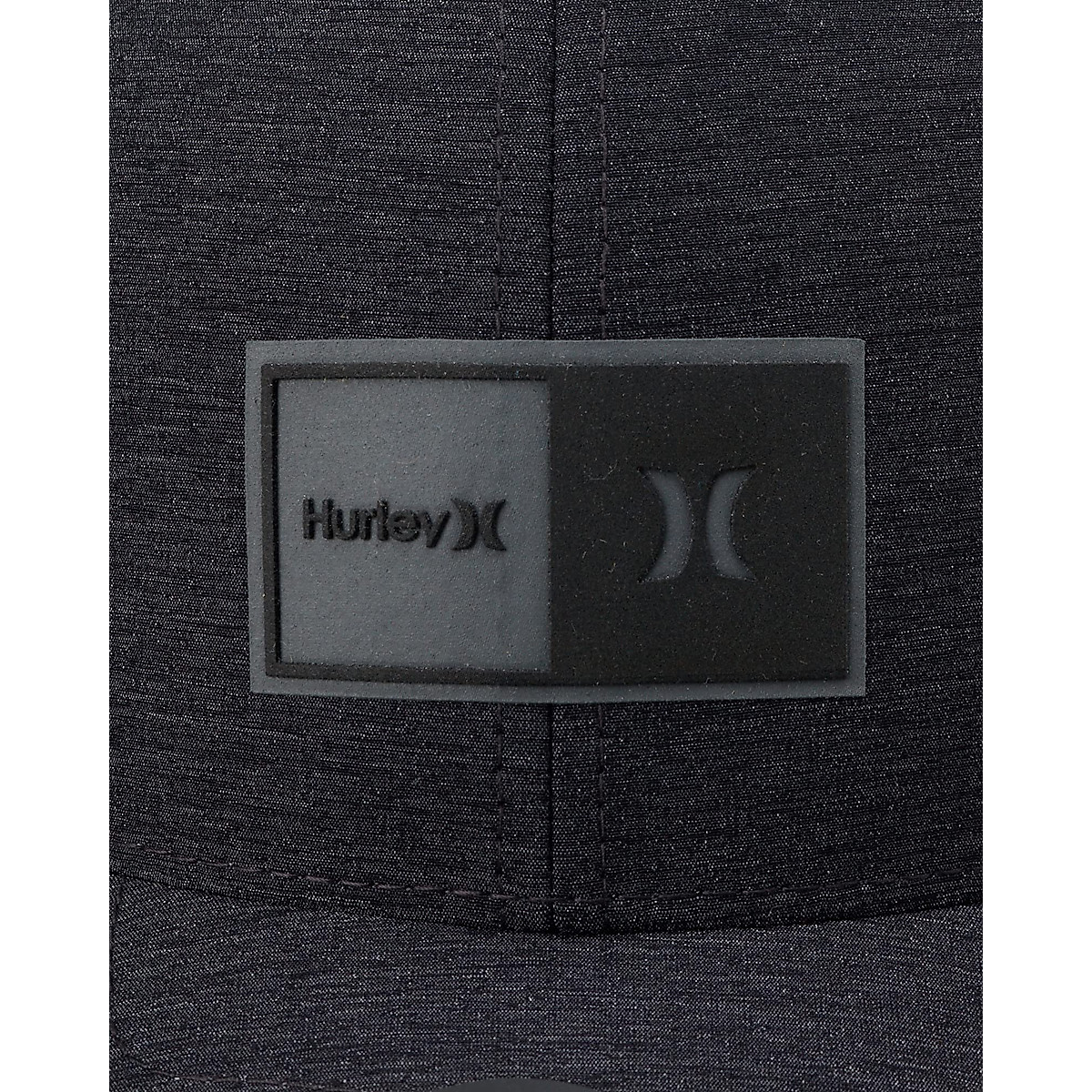Hurley Men's Caps - Phantom Flexfit Baseball Cap - Fitted Hats for Men (S-XL), Size Large-X-Large, Black