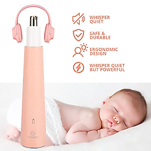 VG VOGCREST Eyebrow Trimmer & Nose Hair Trimmer for Women, Precision Lady’s Clipper for Nose Eyebrow Ear Body Hair Removal, Painless IPX7 Waterproof Rechargeable Cordless Electric Razor or Shaver