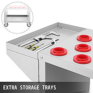 Vevor Tool Cart 40 Taper Tool Holder CNC Tool Cart 36 Capacity CAT40 BT40 Service Carts with Wheels Heavy Duty (BT40 36 Capacity) : Tools & Home Improvement