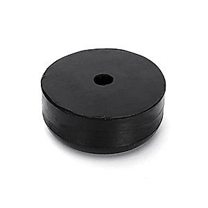 2.5" 2.5 Inches Round Rubber Bumper, Rubber Bump Stops, Feet Bumpers, Replace for Cargo Trailer Ramp Doors, and for Truck Gates (Pack of 2)