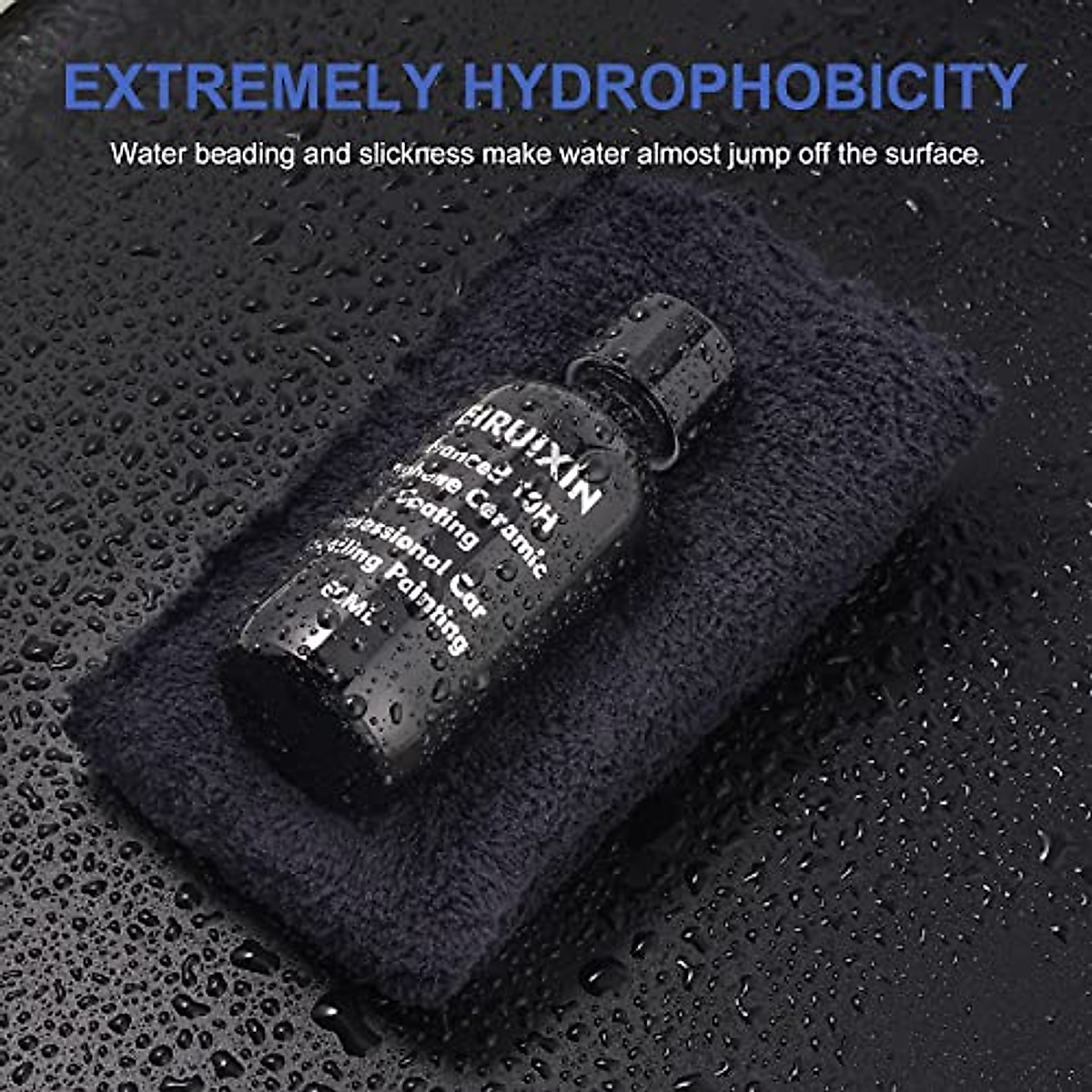WEIRUIXIN Advanced 10H Graphene Ceramic Coating, 10+ Years of Long Lasting Protection 60ML Graphene Coating with High UV Gloss&Shine Technology,High Anti-Scartch Use for All Car,Boat,Motorcycle,Truck