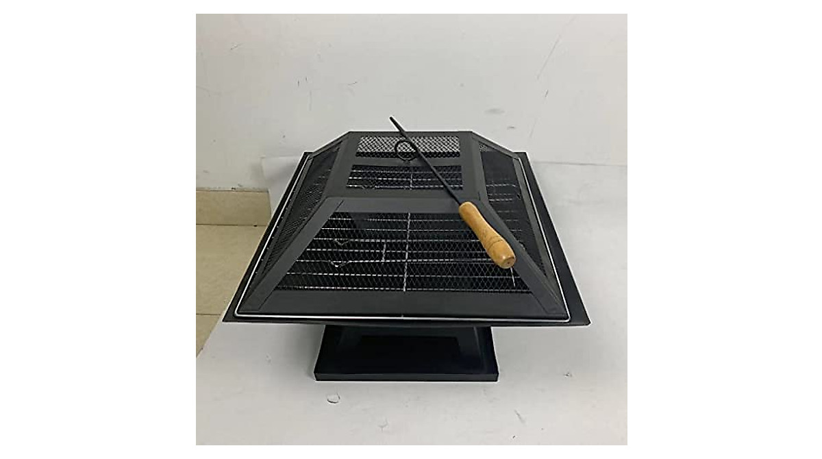 Modern Square BBQ Grill & Outdoor Heater