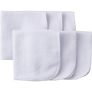 Gerber Washcloth, White, 6-Count