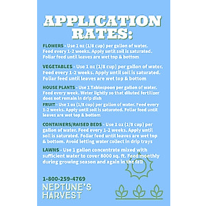 Neptune's Harvest Fish & Seaweed Fertilizer 2-3-1, 18 Ounce