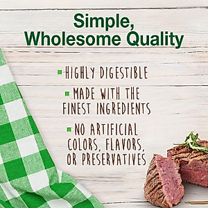 Nylabone Healthy Edibles Natural Dog Chews Long Lasting Meaty Center Beef Flavor Treats for Dogs, Medium (2 Count)