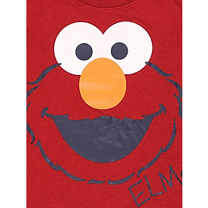 Sesame Street Elmo or Cookie Monster Boys’ T-Shirt for Infant and Toddler – Blue/Red