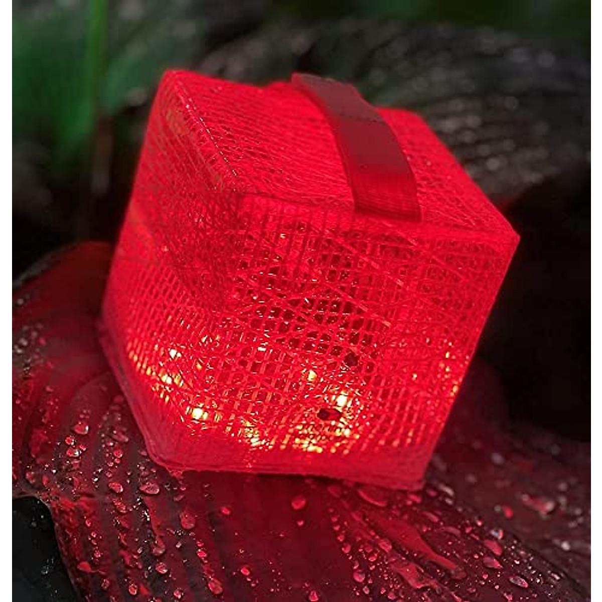 Solight Design Solar Puff Merlin, Rechargeable Color Changing Solar Lantern - Collapsible LED Camping Lantern, Easy Open and Fold, Extreme Weather-Tested (Multicolored)