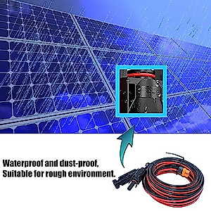 iHaospace Solar to XT60i Charging Cable 25FT 12AWG Solar Charge Cable Solar Connector to XT60i Adapter Compatible for EcoFlow River Delta 2 Pro Max Bluetti EB55 Anker 757 767 Power Station Solar Panel