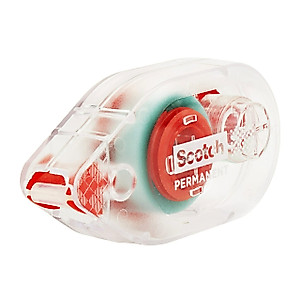 Scotch Double Sided Adhesive Roller.27 Inches x 26 Feet (6061)