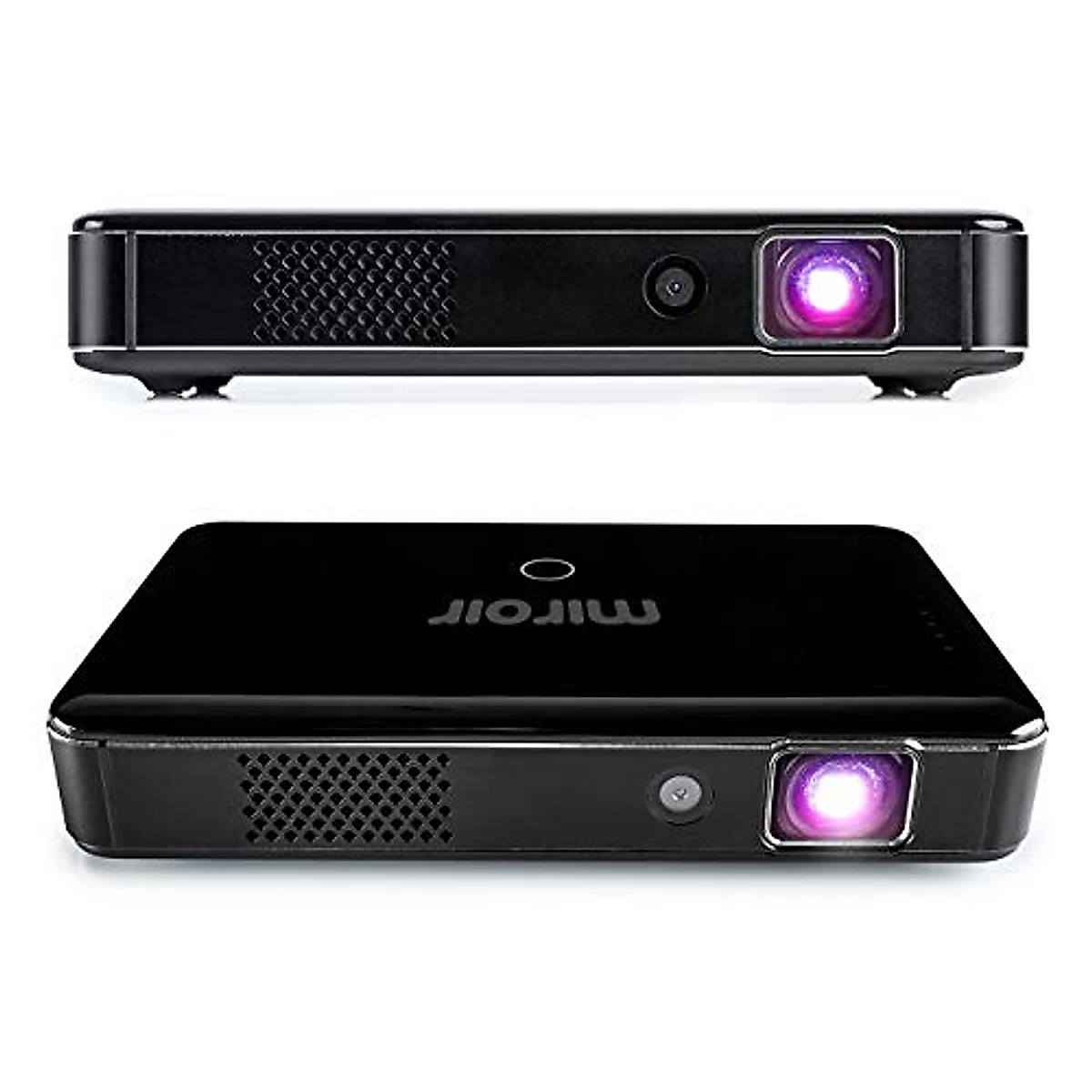 Miroir M220 HD Portable Projector - USB-C - Rechargeable Battery - Home and Outdoors (Renewed Premium)