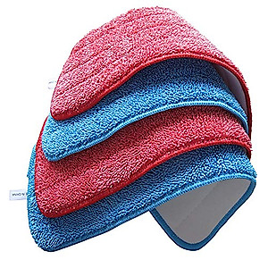 Microfiber Spray mop Replacement Blade/Microfiber mop Replacement Wet/Dry mop Cleaning pad from re-up Compatible BONA Floor Care System 4 Packs
