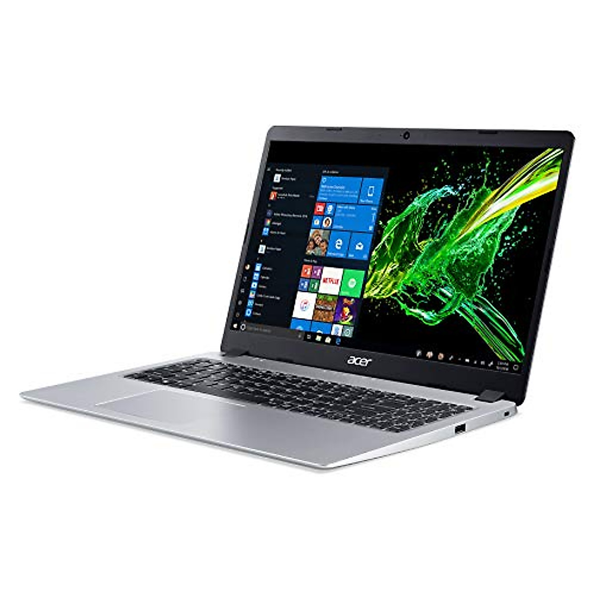 Acer Aspire 5 Slim Laptop, 15.6 inches Full HD IPS Display, AMD Ryzen 3 3200U, Vega 3 Graphics, 4GB DDR4, 128GB SSD, Backlit Keyboard, Windows 10 in S Mode, A515-43-R19L, Silver