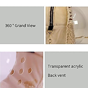 Toysructin Hamster Carrier Bag, Breathable Pet Guinea Pig Outgoing Carrier Bags, Adjustable Travel Sling with Detachable Single Shoulder Strap for Gerbils, Safe Small Animals Carrier Bag Outdoor