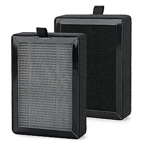 FMDZFL 2 Pack True HEPA Replacement Filter Compatible with SimPure AP3J9 / Redypure JR6 / Membrane Solutions 2J8 / LEVOIT LV-H128 Air Purifier
