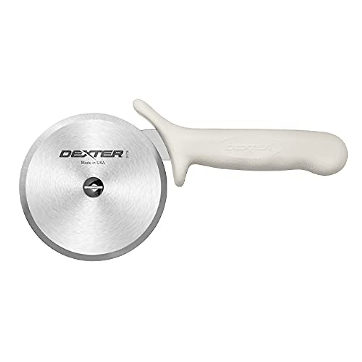 Dexter-Russell 4" Pizza Cutter, P177A-4PCP, SANI-SAFE Series White