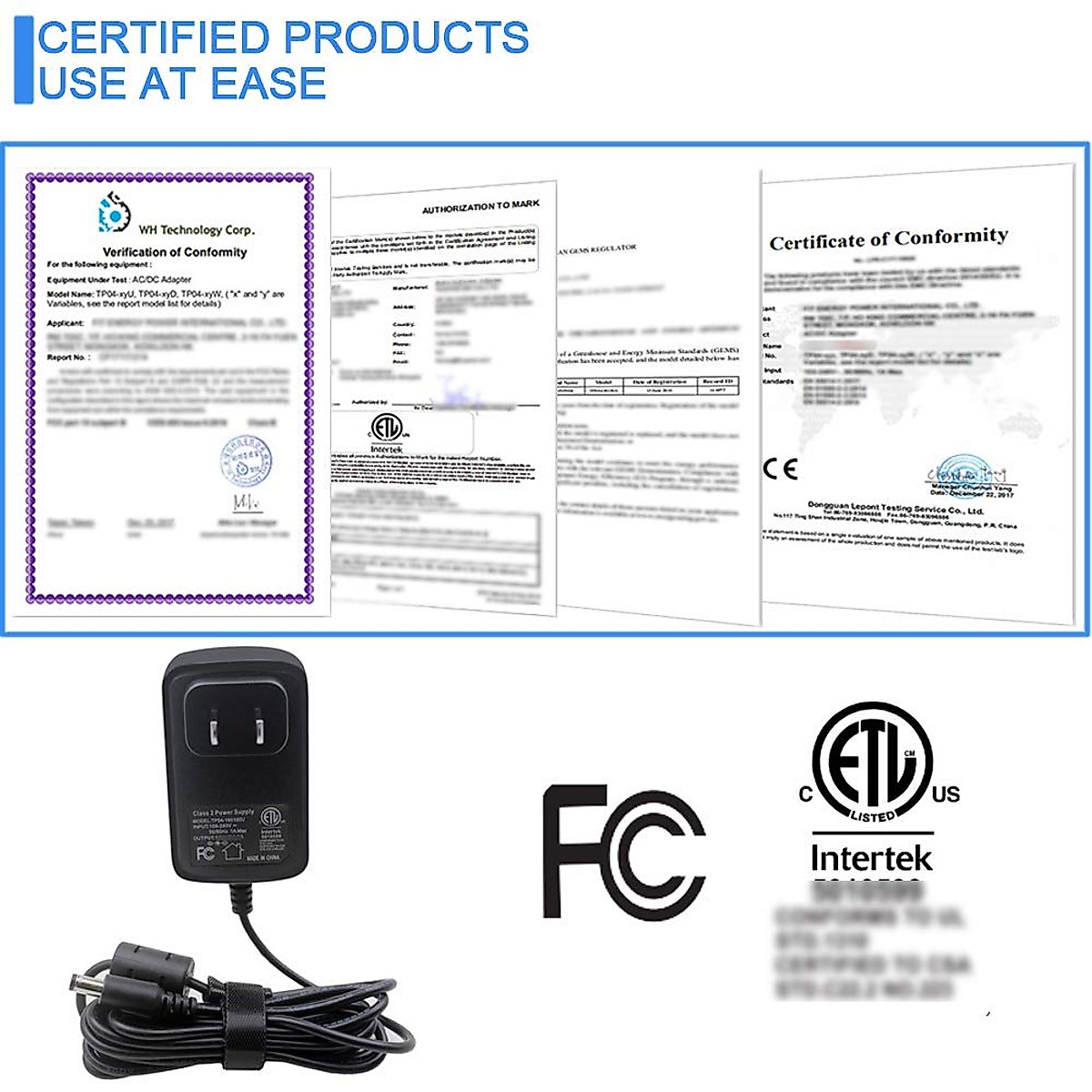 Twinsun 24V 1A DC Power Supply Adapter, AC 100V-240V to DC 24 Volt 1000mA 800mA 500mA 200mA Charger, 5.5mm x 2.1mm Plug for Nail Lamp, Security Camera, Air Cleaner, Massage Gun, Mini Printer.