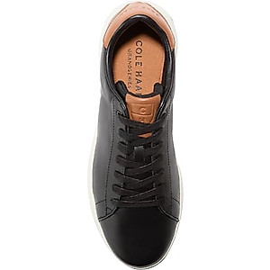 Cole Haan Men's Grandpro Tennis Fashion Sneaker, Black/British Tan, 10 M US