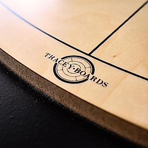 The Tracey Black Board - Tournament Style Crokinole Board Game Set (Meets NCA Standards)