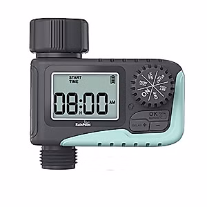 RAINPOINT Sprinkler Timer Outdoor, Water Timer for Garden Hose Faucet, Programmable Water Timer with Rain Delay/Manual, V2, 2023 Release