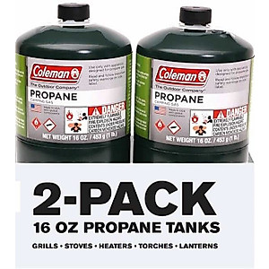 Propane Tank 2 Pack with Golden Lion Bonus: 2 Cleaning Towels Green 16oz