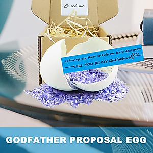 MUFUN Godfather Proposal Egg, Will You Be My Godfather, Be My Godfather Egg with Surprise for Best Friend, Brothers, Uncles