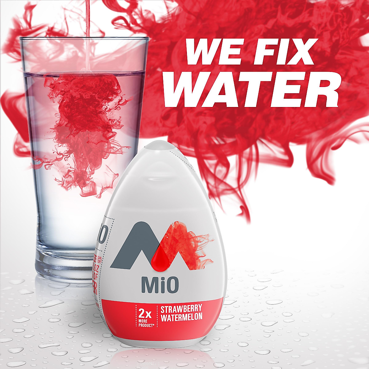 MiO Strawberry Watermelon Liquid Water Enhancer, 2X More, 3.24 Fl Oz Bottle, As Seen on TikTok
