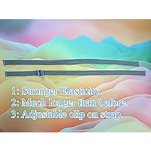 Advanced Upgraded Airfit P10 Headgear Strap,Compatible with P10/N30, Upgraded Fully Adjustable - Quick fit with Clip Connected - Stronger Elasticity Much Longer Strap – 3 Pack