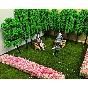 DS. DISTINCTIVE STYLE Unpainted Figures 1:24 Scale 24 Pieces Assorted Poses Miniature People for Architectural Layout Project G Scale Model Trains Railroads Home Bonsai Decor