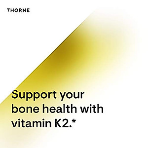 Thorne Vitamin K2 Liquid (1 mg per Drop) - Concentrated Vitamin K2 Supplement for Heart and Bone Support - 1 Fl Oz