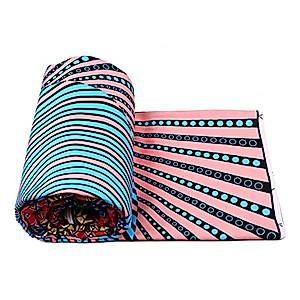 Alina Belle Ankara African Wax Print Fabric Kente Fabric Dutch African Wax Fabric (6 Yards, A16)