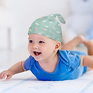 SATINIOR 3 Pieces Sublimation Blank Baby Beanie Hats White Blank Newborn Knotted Beanie Caps Adjustable Sublimation Infant Baby Hats for Boys Girls