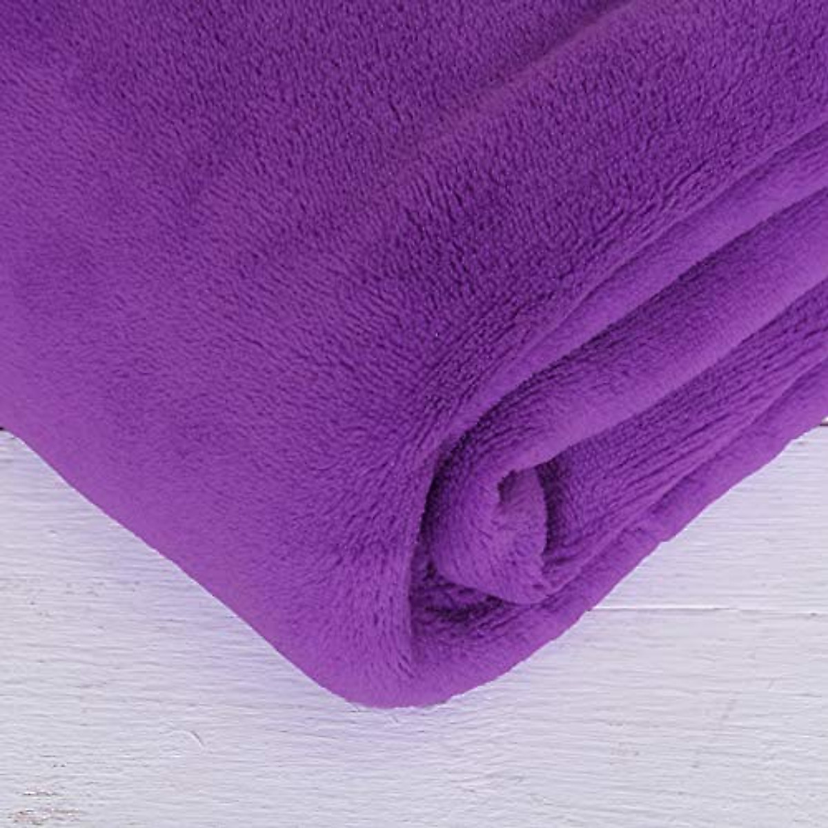 Threadart Personalized Embroidered Super Soft Ultra Plush Fleece Throw Blankets 50"x60" | Fuzzy Soft Cozy Microfiber Free Custom Embroidery Included Perfect for Gifts| Purple