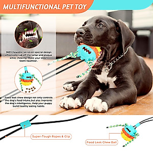 Jkzvicis Tug-A-Treat Dog Toy with Suction Cup - Durable, Interactive Treat Dispensing Chew Toy for Oral Care (Yellow/Green, Two)