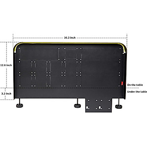 Meza Flight Simulator Cockpit ，wheel stand pro flight simulator cockpit Kit - Pre-Cut Flight Sim Mounting Set - Compatible with Logitech, Saitek & Honeycomb Yokes, Throttle Panels
