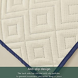 TVPFM 5 Pcs Armrest Covers,Couch Arm Covers Recliner Covers with Storage Pockets Armrest Protector Headrest Cover Armchair Slipcover for Recliner, Chair, Loveseat Sofa-N-3 Seater(5pcs)