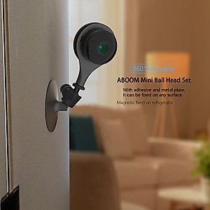 ABOOM (2 Pack) 360 Degree Adjustable Wall Mount Bracket Kit Compatible with Google Nest Cam ，Hole-Free Installation, NOT Included Google Nest Cam