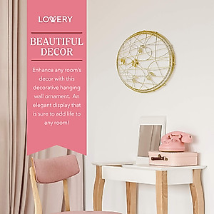 Valentines Day Perfume Set, Bath and Body Gift Basket For Women, 13pc Set of White Rose & Jasmine Cosmetic and Home Spa Set with Bath Bombs, Body Mist, Perfume, Intricate Gold Perfume Holder and More