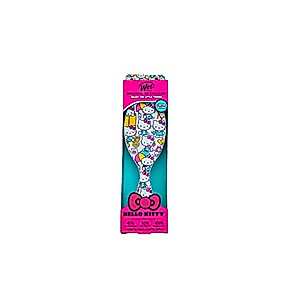 Wet Brush Original Hello Kitty Detangling Brush - Under My Umbrella - All Hair Types - Ultra-Soft IntelliFlex Bristles Glide Through Tangles with Ease, White, 1 Count