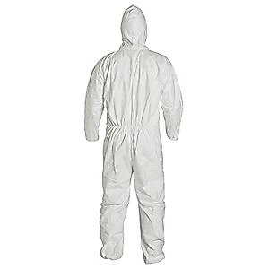 DuPont Industrial & Scientific DuPont TY122S 3XL EACH Disposable Elastic Wrist, Bootie and Hood Tyvek Coverall Suit 1414 White