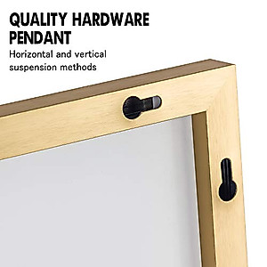 KIAYACI Wall Mirror Full Length Full Body Mirror Bedroom Dressing Mirror Standing Hanging or Leaning Against Wall Aluminum Alloy Frame(Gold, 43" x 16")